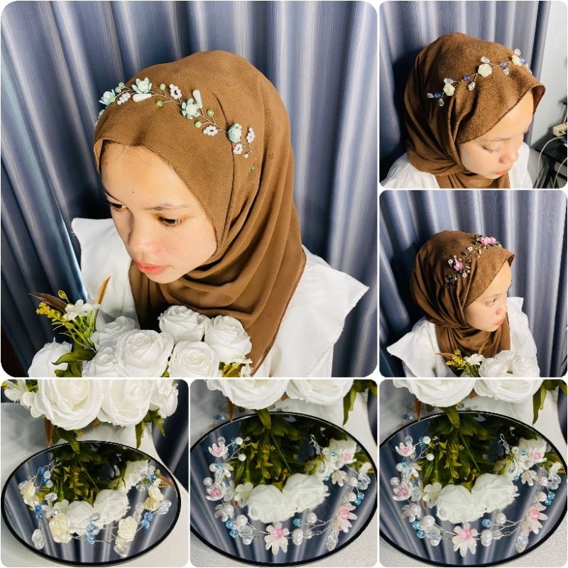 Jual headpice hijab/headpice wisuda/headpice pengantin | Shopee Indonesia