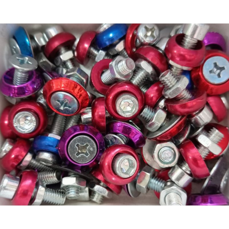 Jual Baut Plat nomor, Mur plat nomor, Aksesoris Variasi Motor | Shopee ...