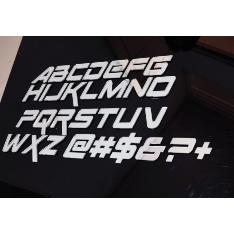 Jual Abjad /Angka/ Logo 3 dimensi akrilik | Shopee Indonesia
