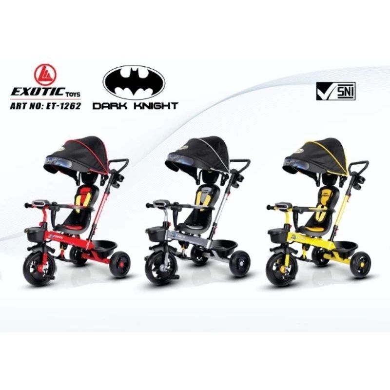 Jual sepeda anak roda tiga exotic Et 1262 batman | Shopee Indonesia