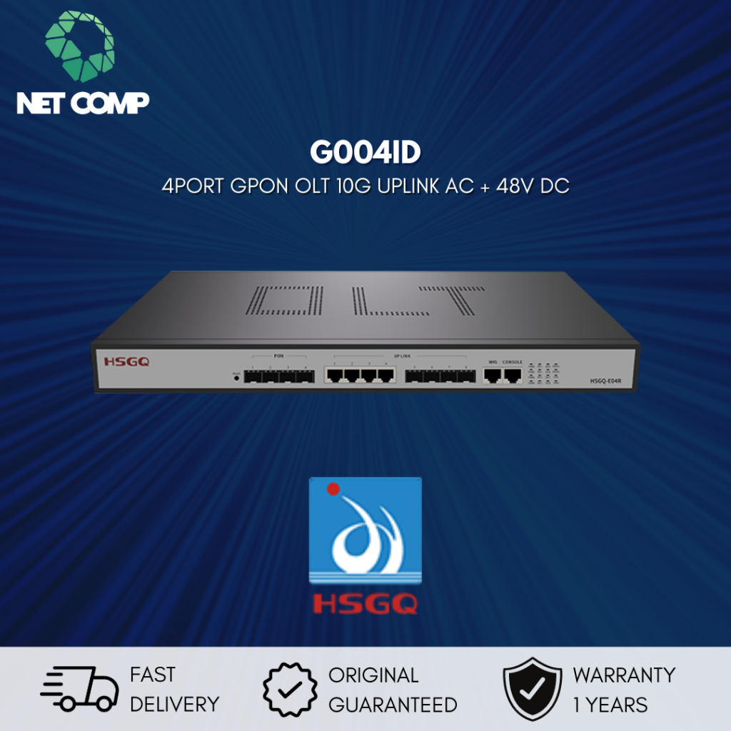 Jual HSGQ G004ID GPON OLT 4 PORT GPON OLT 10G UPLINK AC+48VDC | Shopee ...