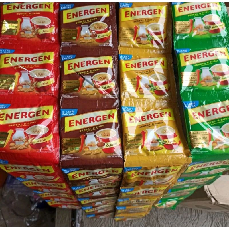 Jual ENERGEN Sereal Susu All Variant kemasan baru isi lebih banyak 1 ...