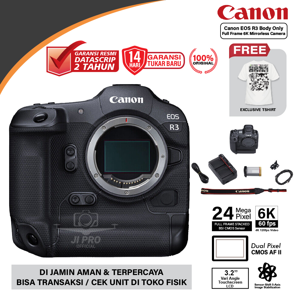 Jual Canon EOS R3 Body Only - BO Full Frame 6K Mirrorless Camera Resmi ...