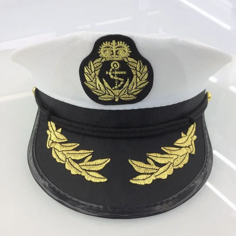 Jual Topi militer brid dewasa yacht kapal juragan kapal sailor captain ...