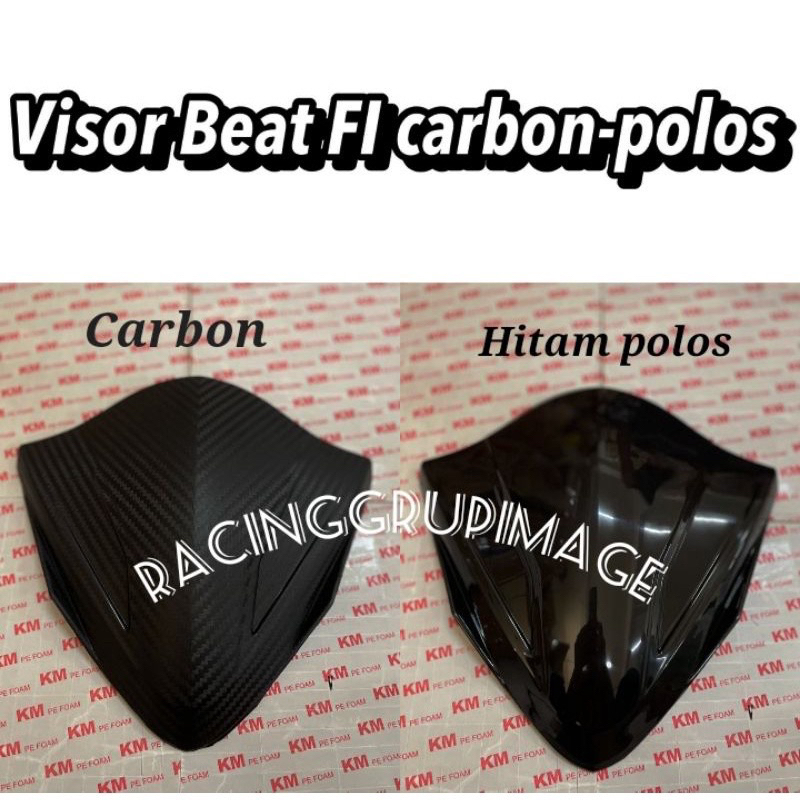Jual Visor beat fi-esp / Visor windshield honda beat fi esp focus HITAM ...