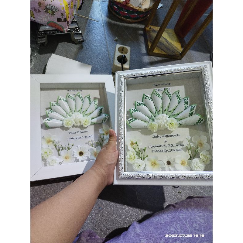 Jual mahar pernikahan / mahar bingkai 3d costum | Shopee Indonesia