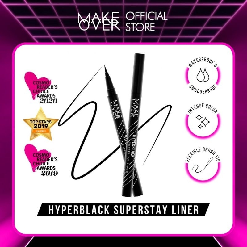Jual Makeover Make over hyperblack superstay liner | Eyeliner pen ...