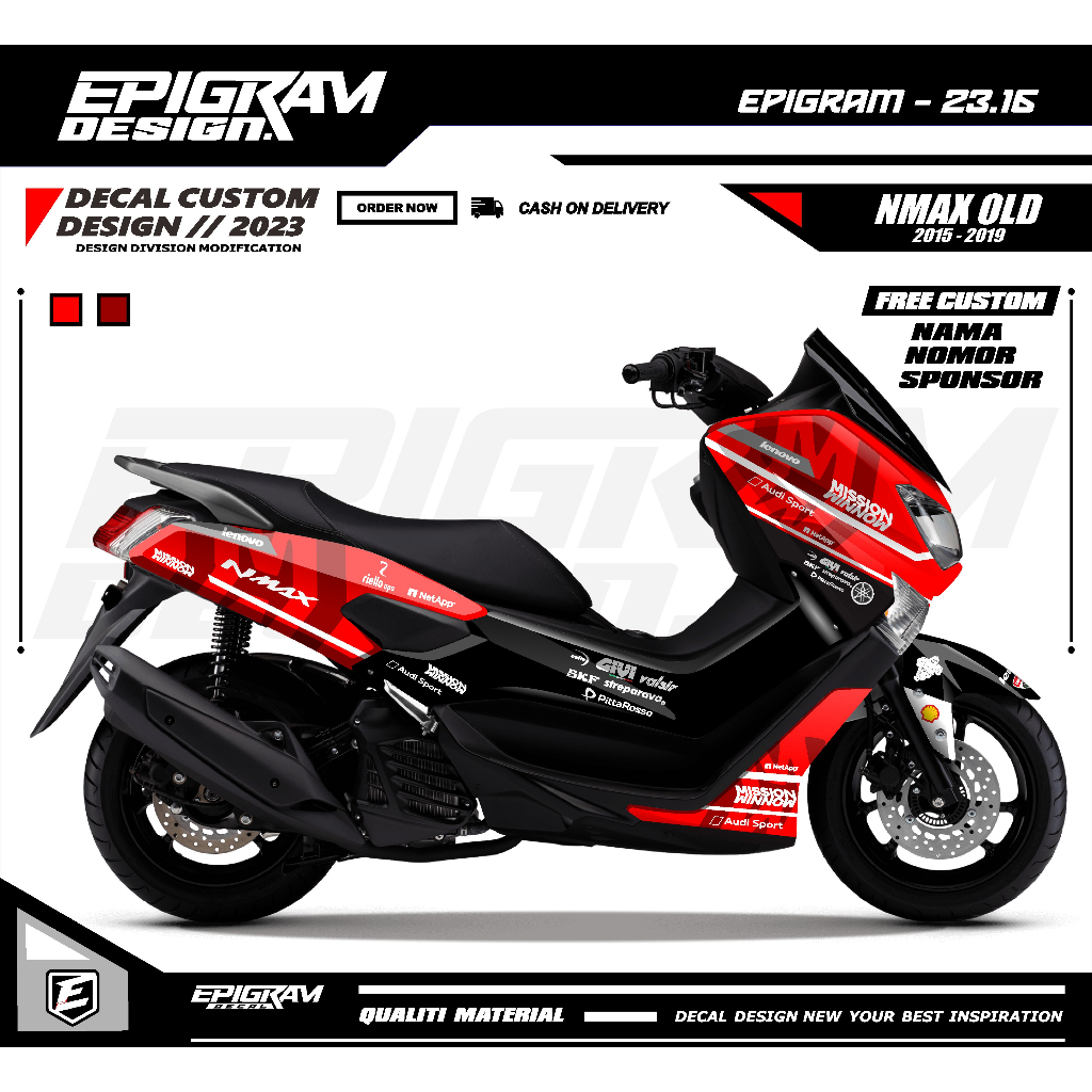 Jual Stiker Decal NMAX OLD 2016-2019 Fullbody - Dekal Sticker Yamaha ...