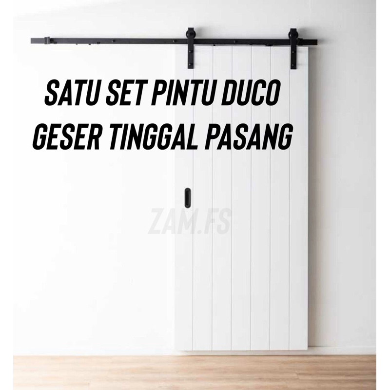 Jual Satu Set Pintu Geser Duco Tinggal Pasang | Pintu Minimalis Duco ...