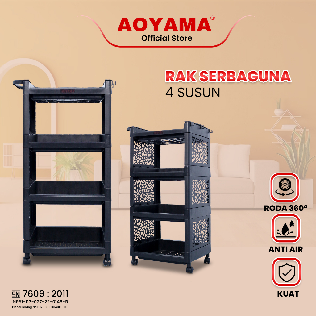 Jual RAK SERBAGUNA 4 SUSUN AOYAMA / RAK 4 SUSUN / RAK SERBAGUNA / RAK 4 ...