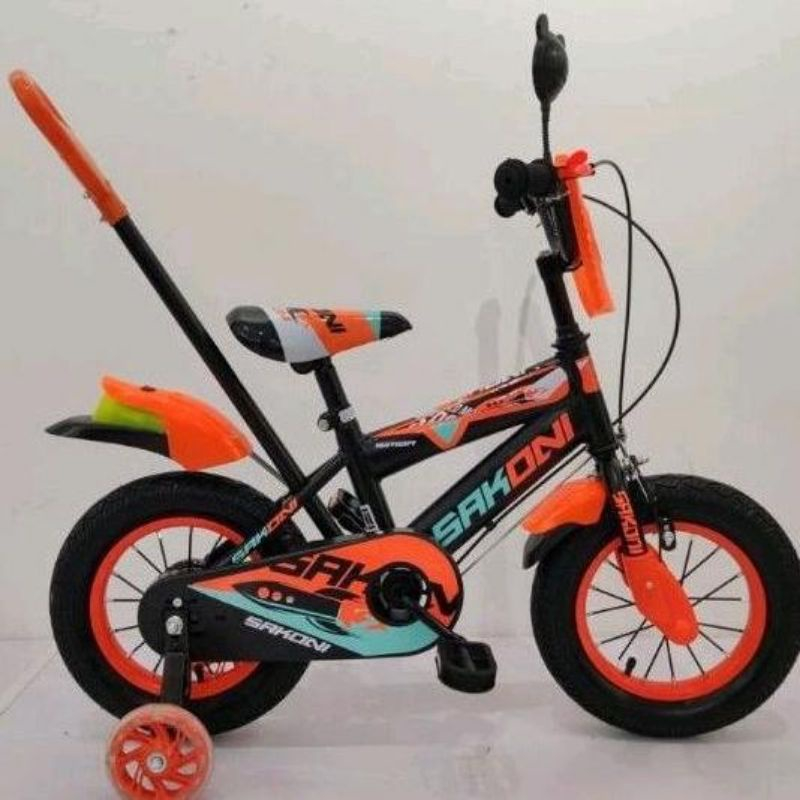 Jual Sepeda Anak Laki Laki BMX 12 Inch Sakoni Dorongan Ban 2.5 | Shopee ...