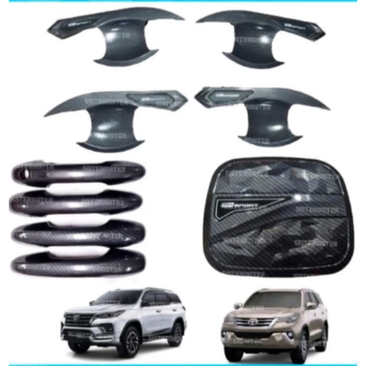 Jual Paket Outer Handle Tank Cover Fortuner All New Fortuner 2016 UP GR ...