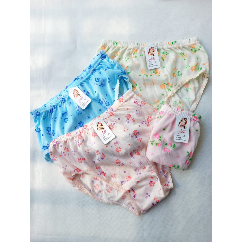 Jual Celana Dalam Wanita Remaja Motif Bunga CD Wanita Jelit Bunga | Shopee Indonesia