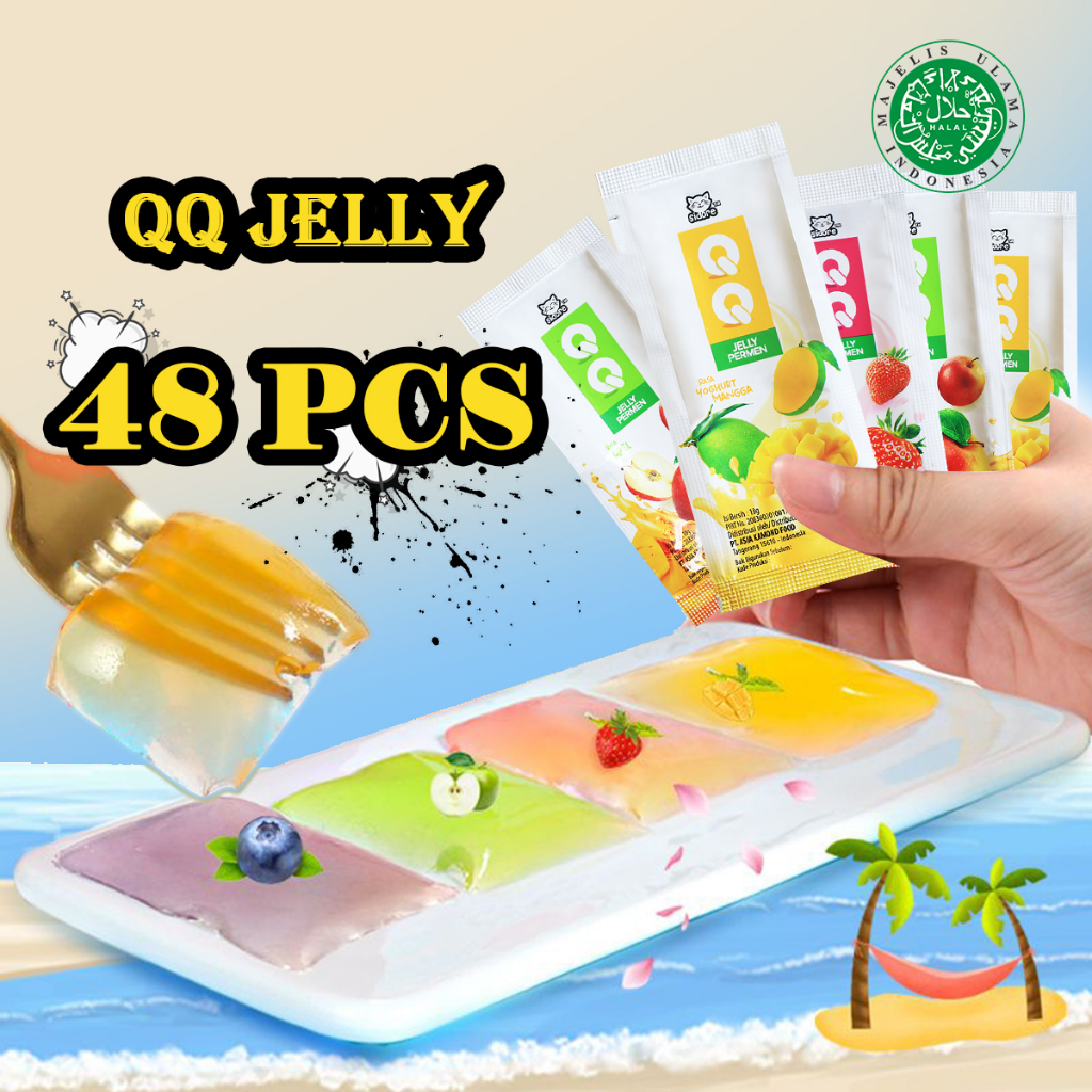 Jual JELI 48PCS PAKET QQ JELI SUDAH FREE BOX RASA ANEKA BUAH PAKET JELI ...