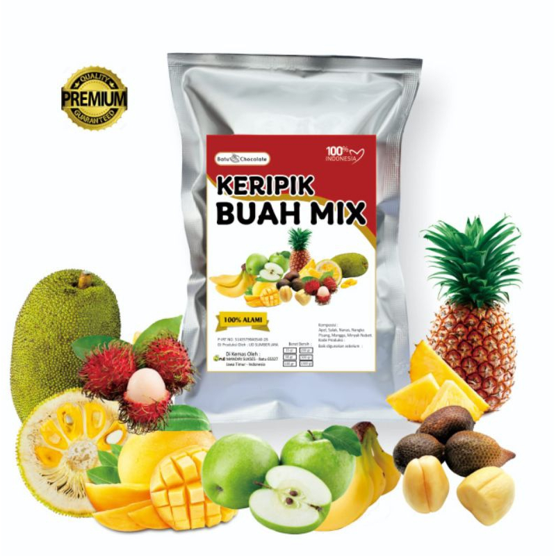Jual Oleh-oleh Khas Malang - Keripik Buah Mix Premium 200 gram - Snack ...