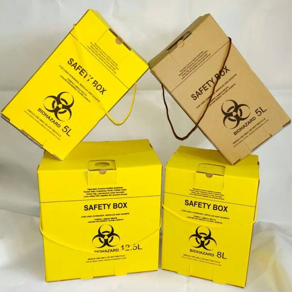 Jual Safety Box Medis 5 Liter 8 Liter 12.5 Liter Tempat Sampah Medis ...