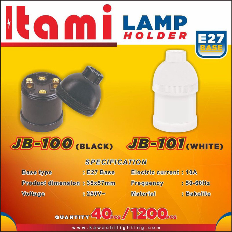 Jual ORENCHI / ITAMI LAMP HOLDER / FITTING GANTUNG LAMPU OR 331 FITTING E27 | Shopee Indonesia