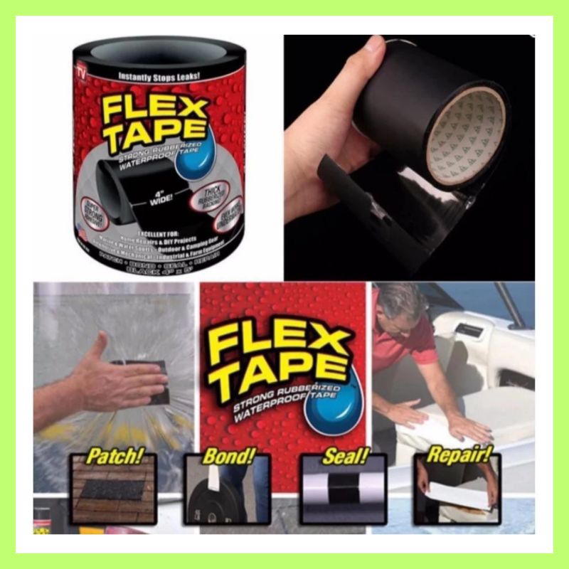 Jual (JAMINN ORIGINAL) FLEX TAPE ISOLASI AJAIB LAKBAN ANTI BOCOR ANTI AIR SUPER KUAT TAHAN AIR ...