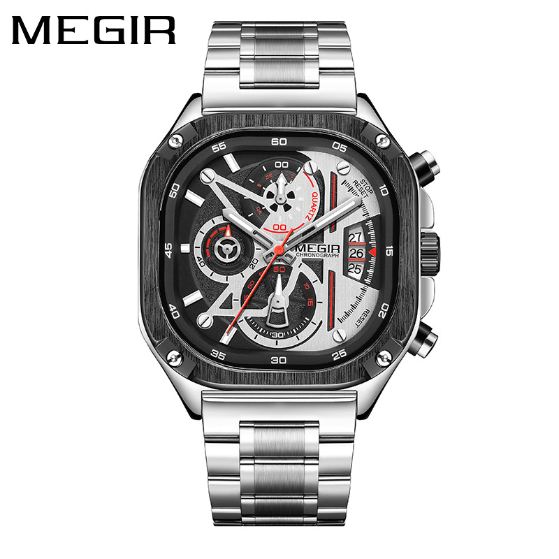 Jual MEGIR 2217 Jam Tangan Pria Analog Chronograph Luminous Display ...