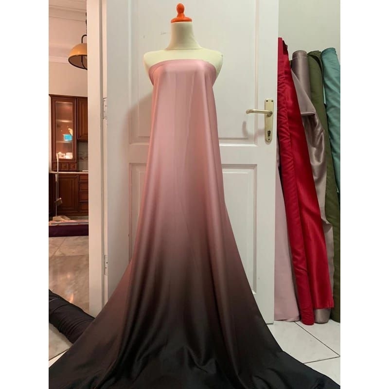 Jual bahan kain satin Armani silk gradasi warna/Armani gradasi/satin ... Jual bahan kain satin Armani silk gradasi warna/Armani gradasi/satin ...