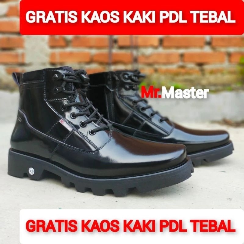 Jual SEPATU PDH POLANTAS MODEL TERBARU KULIT SAPI ASLI KILAP DAN DOP ...
