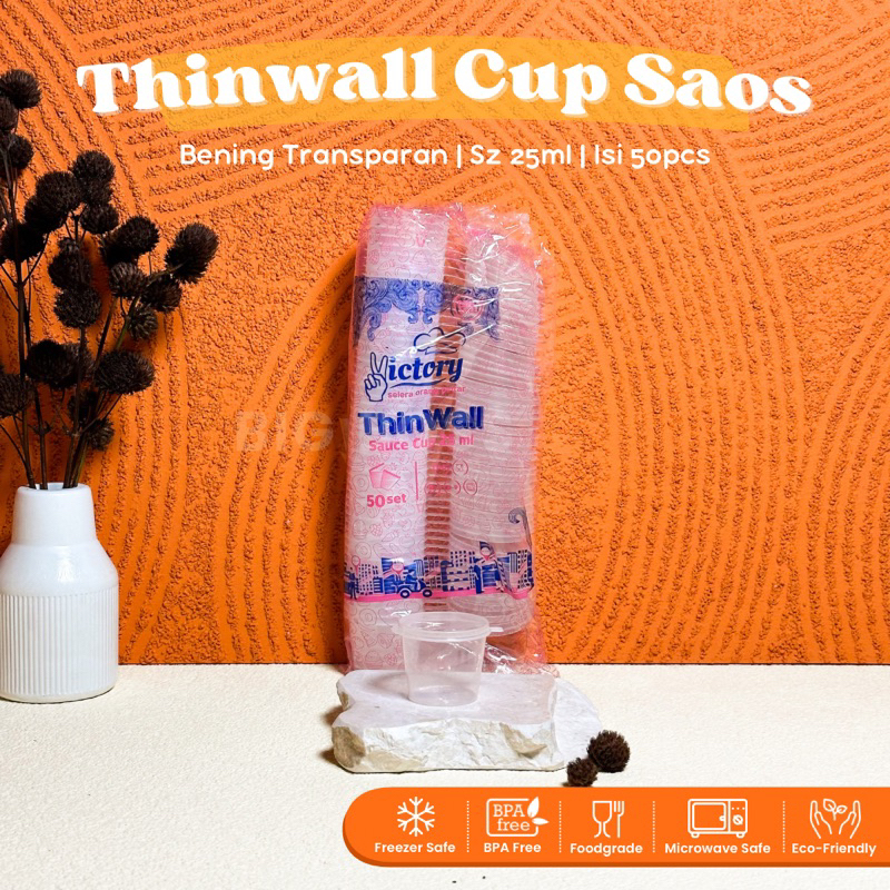 Jual [ISI 50 PCS] Cup Saus Klip 25ml / Wadah Plastik Saos Sambal ...