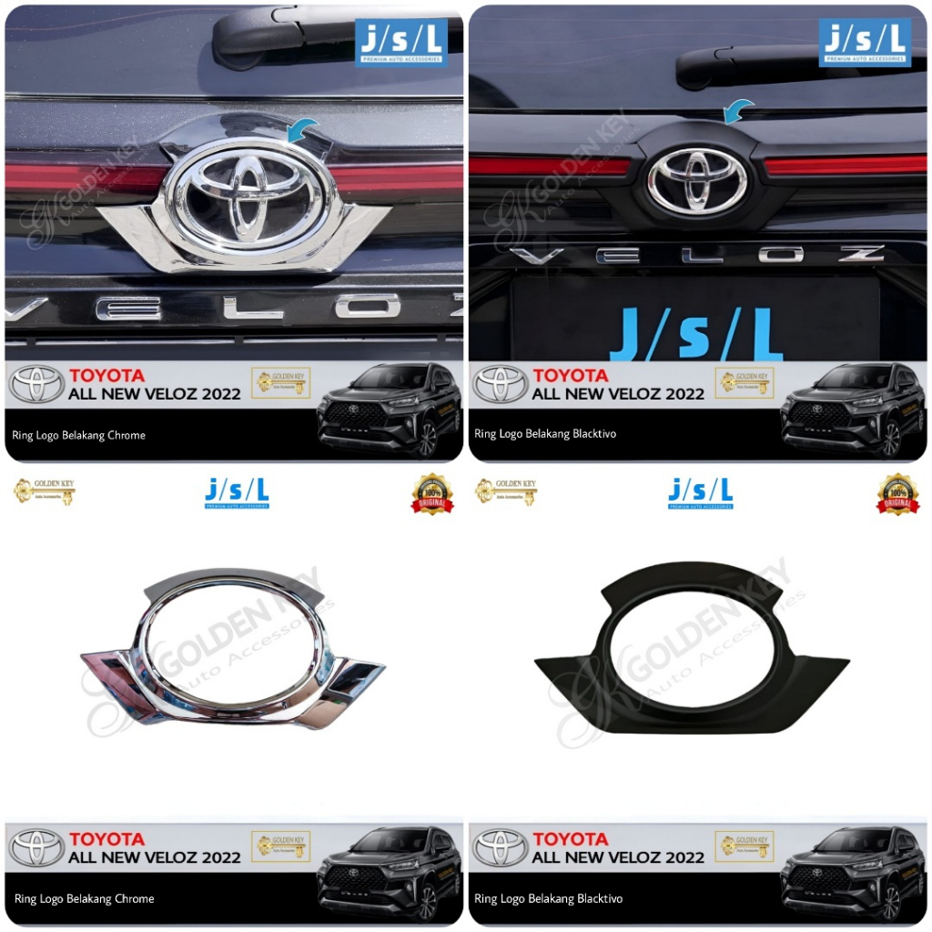 Jual JSL Ring Logo Belakang All New Veloz 2022 Rear Logo Cover | Shopee ...