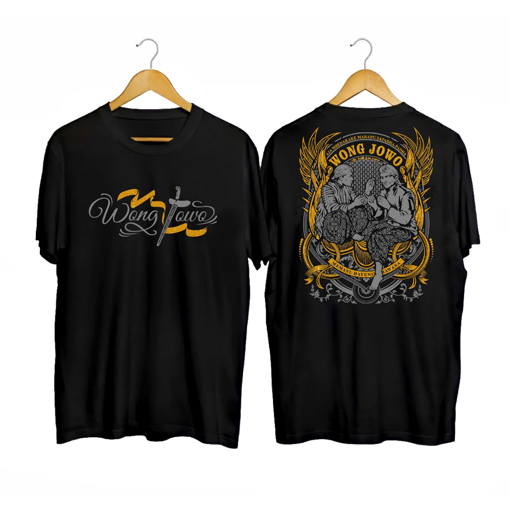 Jual Baju Kaos Distro Pria Wayang Wong Jowo Keren Katun Oblong Lengan ...