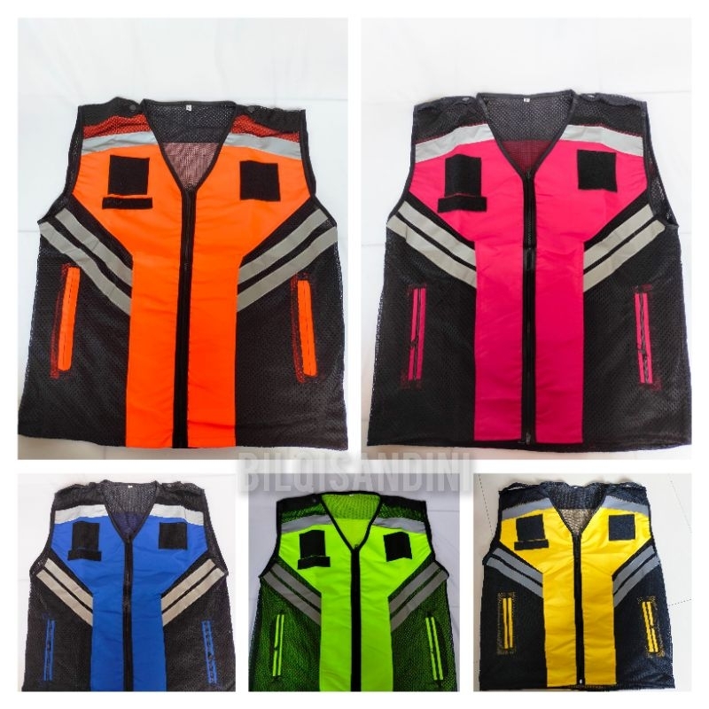 Jual rompi taslan polosan touring/security/dishub/parkir/proyek ...