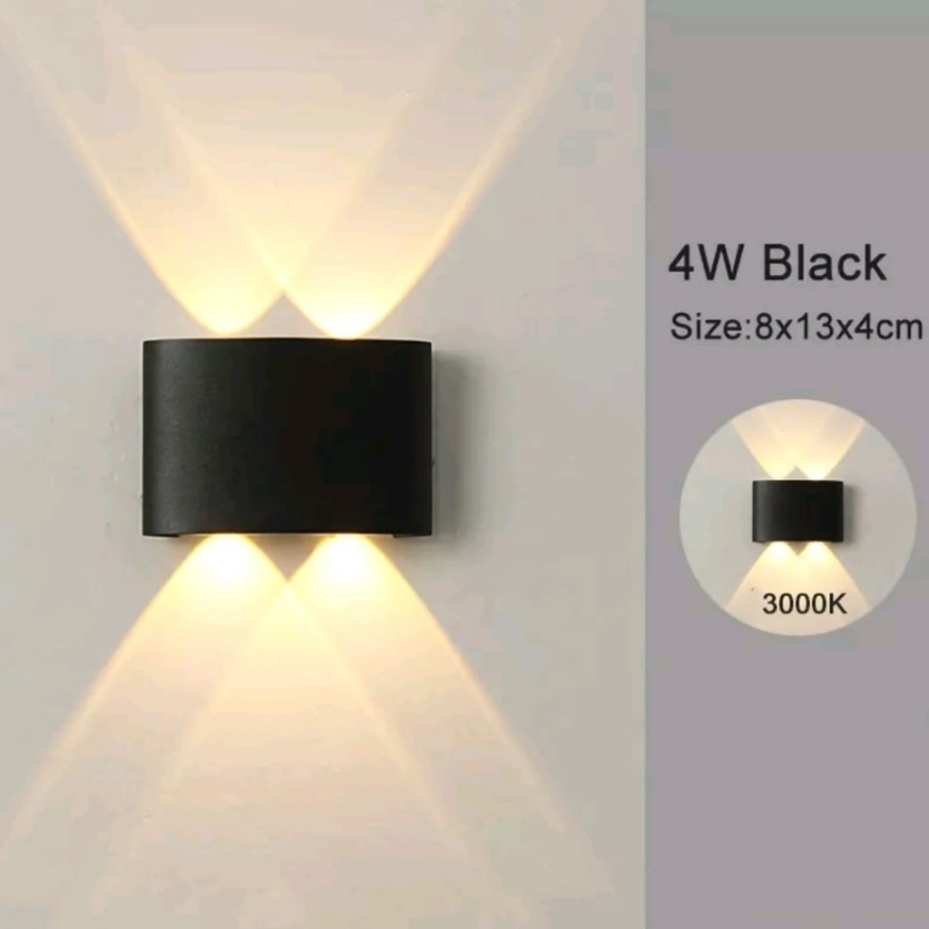Jual Lampu Dinding LED Outdoor / Indoor Wall Light Minimalis 2w 4w 6w ...
