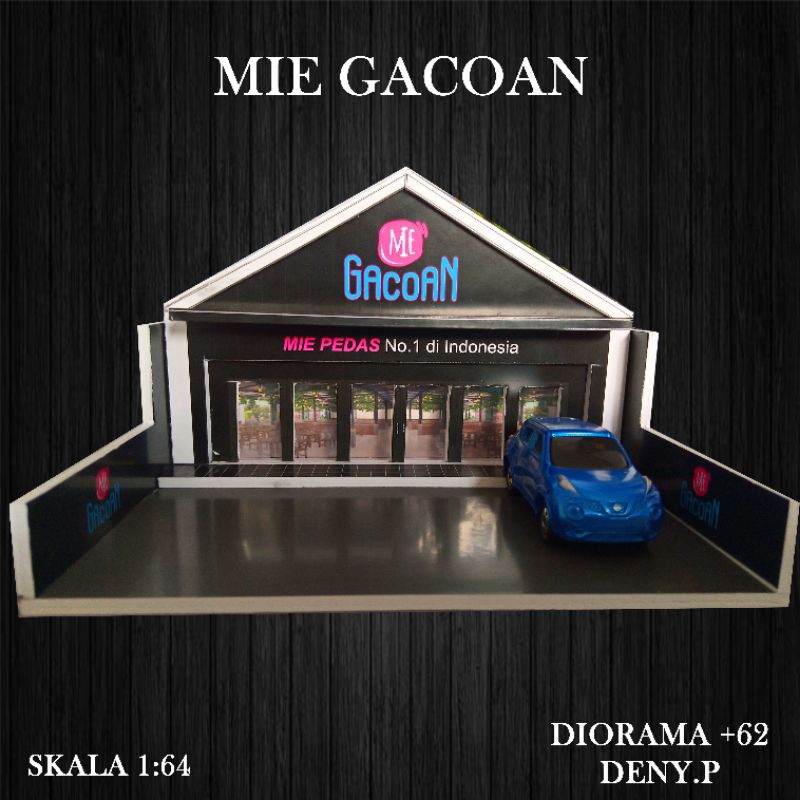 Jual DIORAMA / MINIATUR MIE GACOAN SKALA64 BAHAN FULL PVC BOARD ...