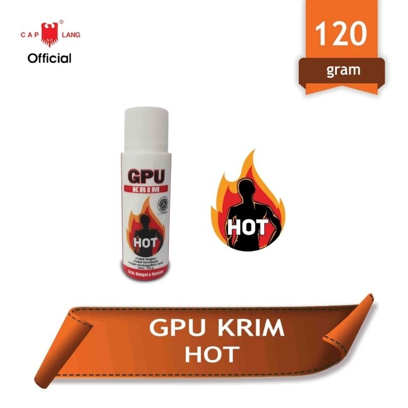 Jual GPU cream hot 120gr kemasan botol | Shopee Indonesia