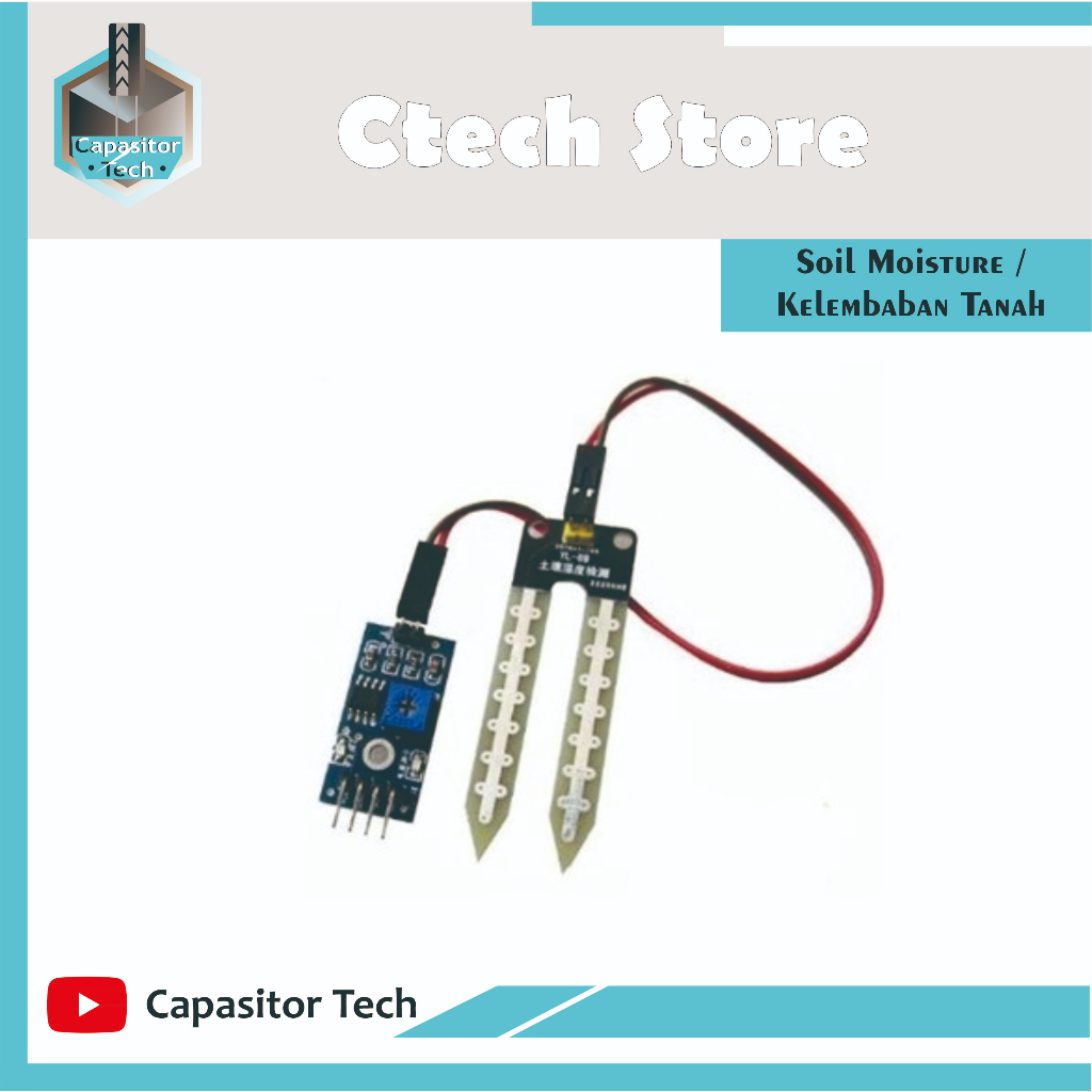 Jual Modul Sensor Kelembaban Tanah Soil Moisture Sensor Humidity Modul ...