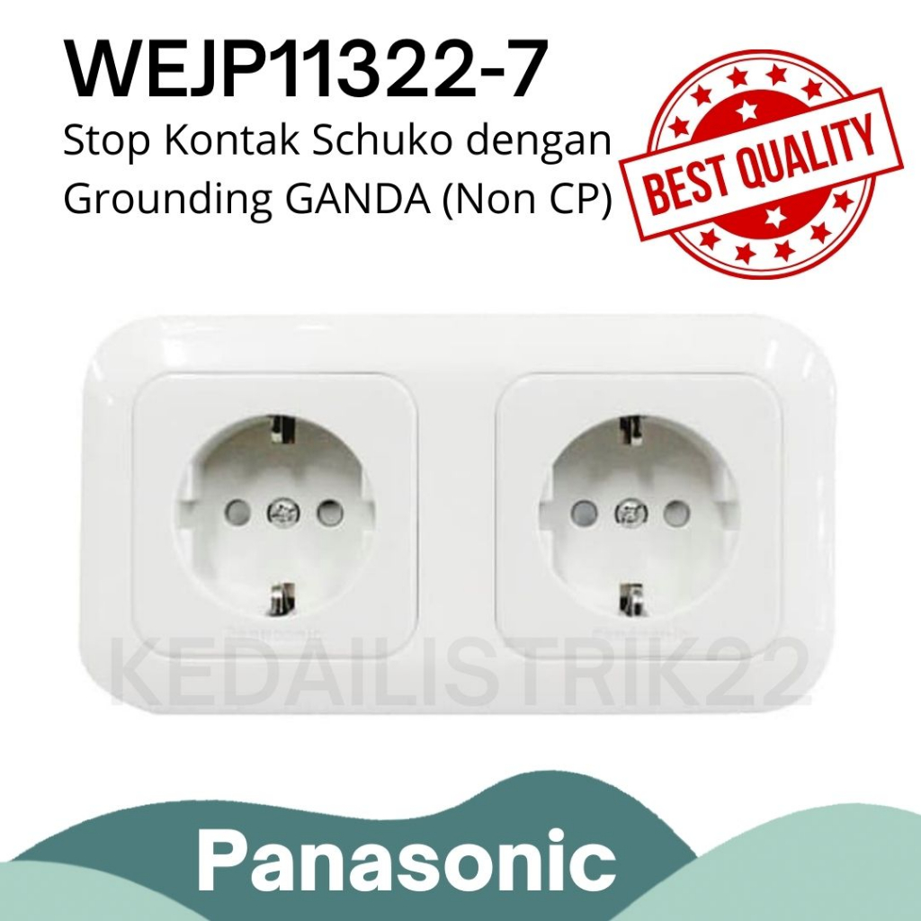 Jual SAKLAR STOP KONTAK WIDE SERIES 2 GANG PANASONIC WEJ WEJP | Shopee ...