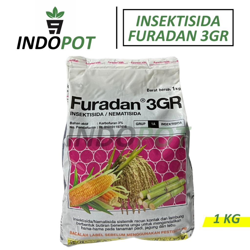 Jual Insektisida/Nematisida Furadan 3GR 1kg Original Pengndali Hama ...