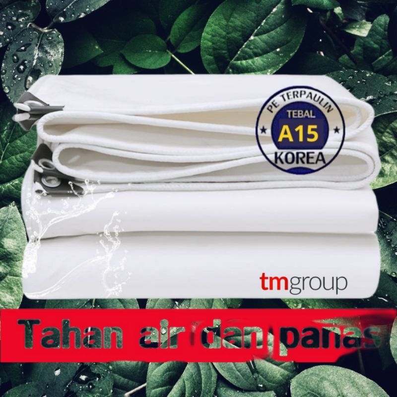 Jual Terpal korea A15 diamonds diamond Putih custom meteran tebal terop ...