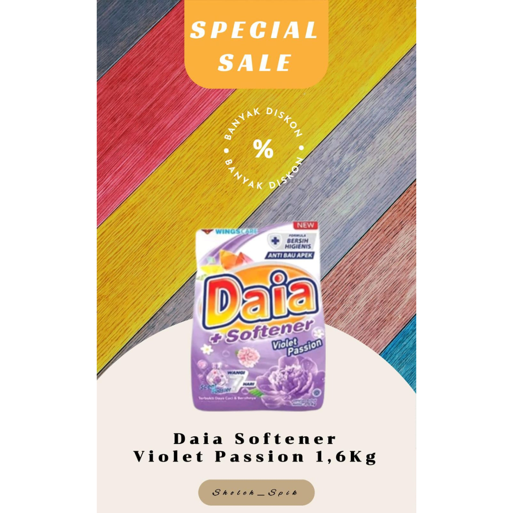 Jual Daia softener violet passion 1,6kg | Shopee Indonesia