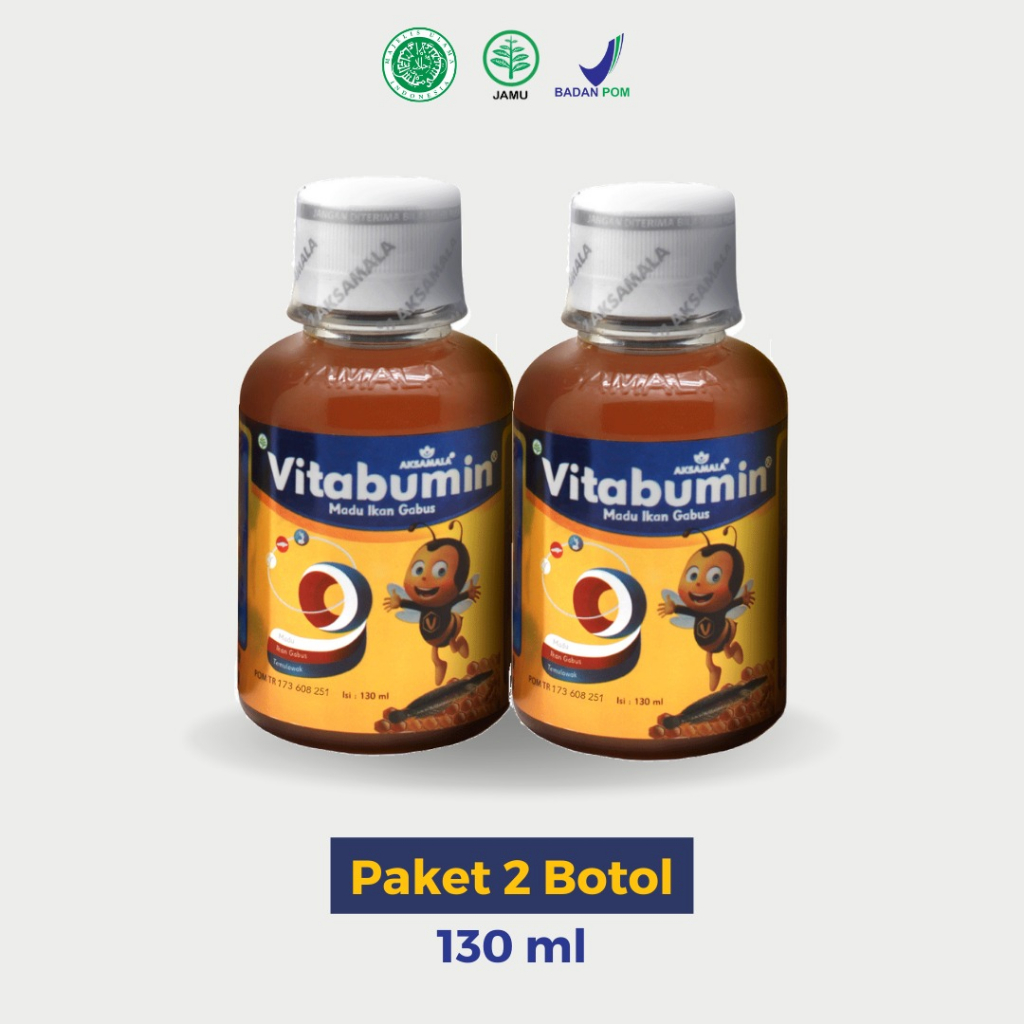 Jual Promo Spesial 2 Botol Vitabumin 130 mL - Madu Ikan Gabus | Shopee Indonesia