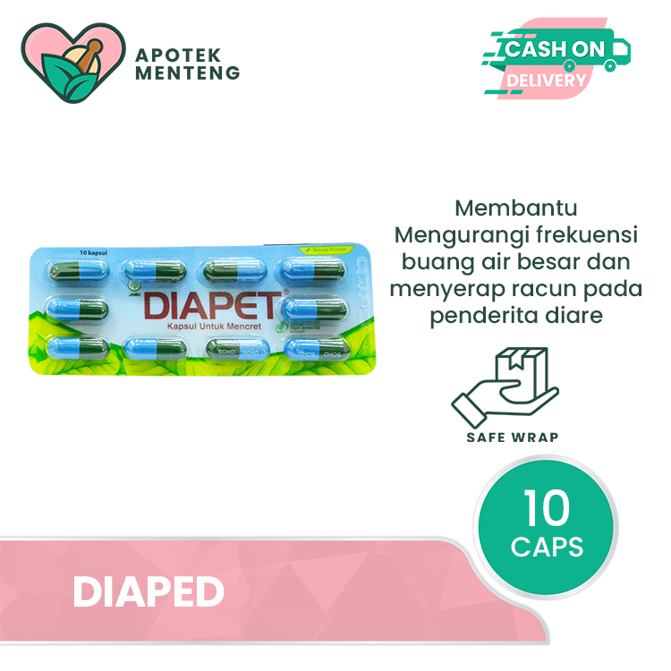Jual Diapet 10 Kapsul - Pereda Mencret Diare | Shopee Indonesia