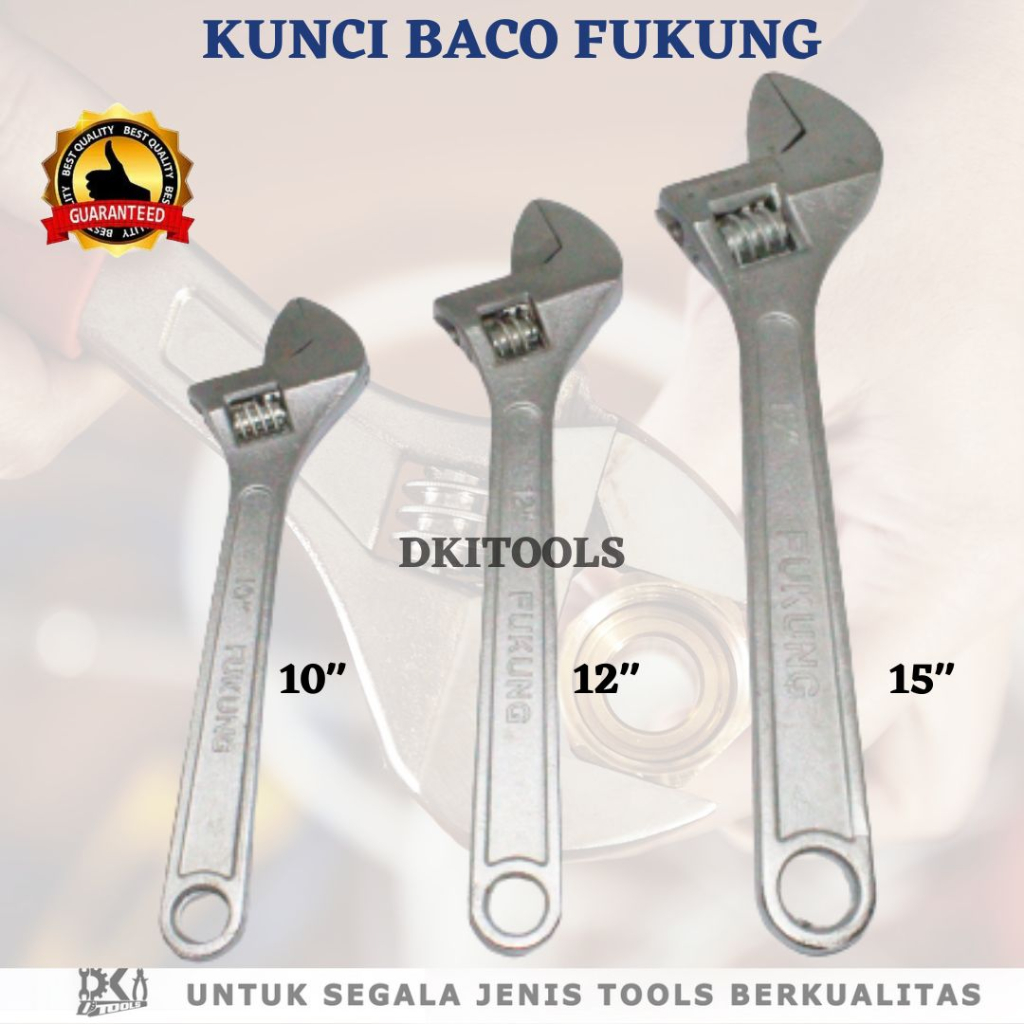 Jual FUKUNG Kunci Inggris Kunci Baco Kunci Bako Bago Adjustable Wrench ...