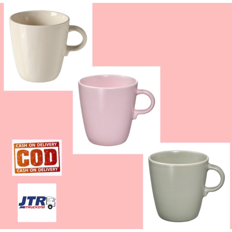 Jual Mug, matt merah muda terang, 37 ml, mug keramik, gelas keramik ...