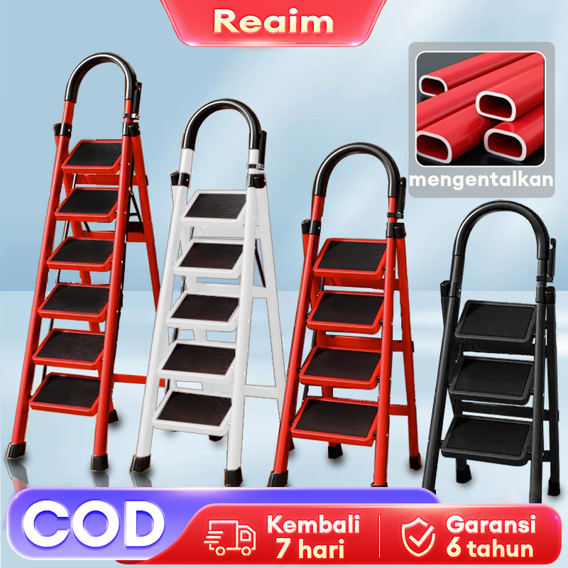 Jual （COD）Tangga 3/4/5/6 Step Tangga Lipat Multifungsi Lipat Tangga ...