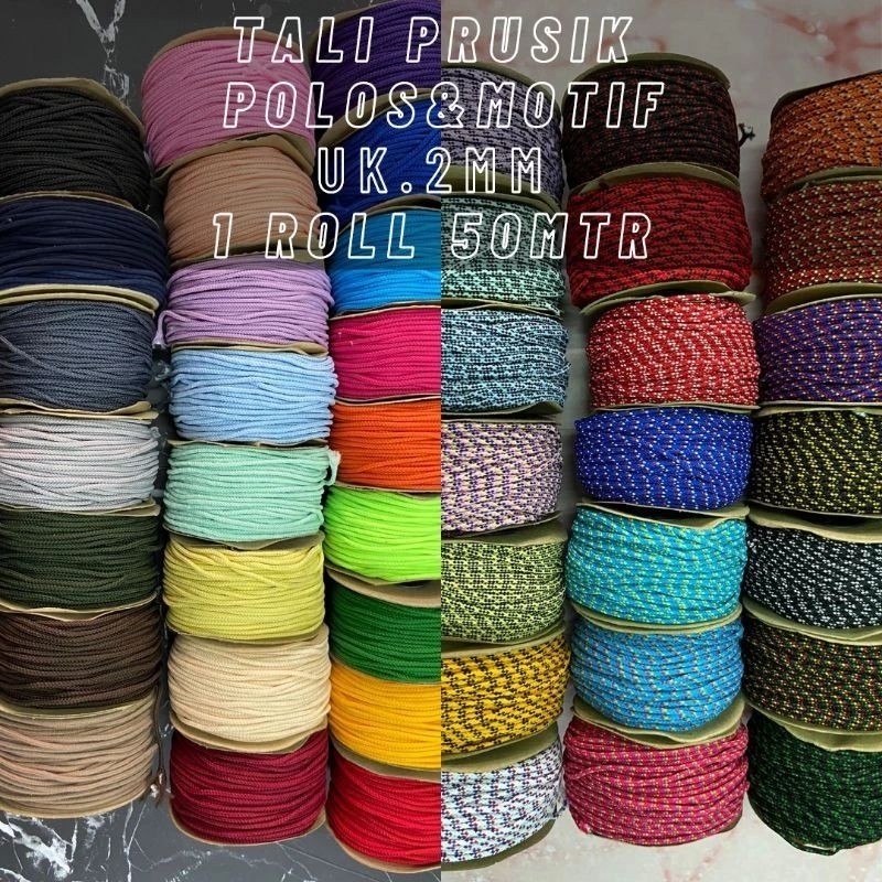 Jual TALI PERUSIK 2mm GUNUNG PARACODE CORAK BINTIK PATTERN | Shopee ...