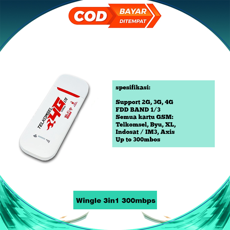 Jual Wifi 300Mbps Wingle 3in1 Unlock Support Powerbank USB Modem Bisa ...