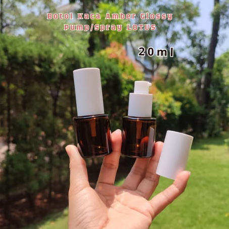 Jual Botol Pump Amber Botol Spray coklat Glossy Botol Lotion Kaca ...