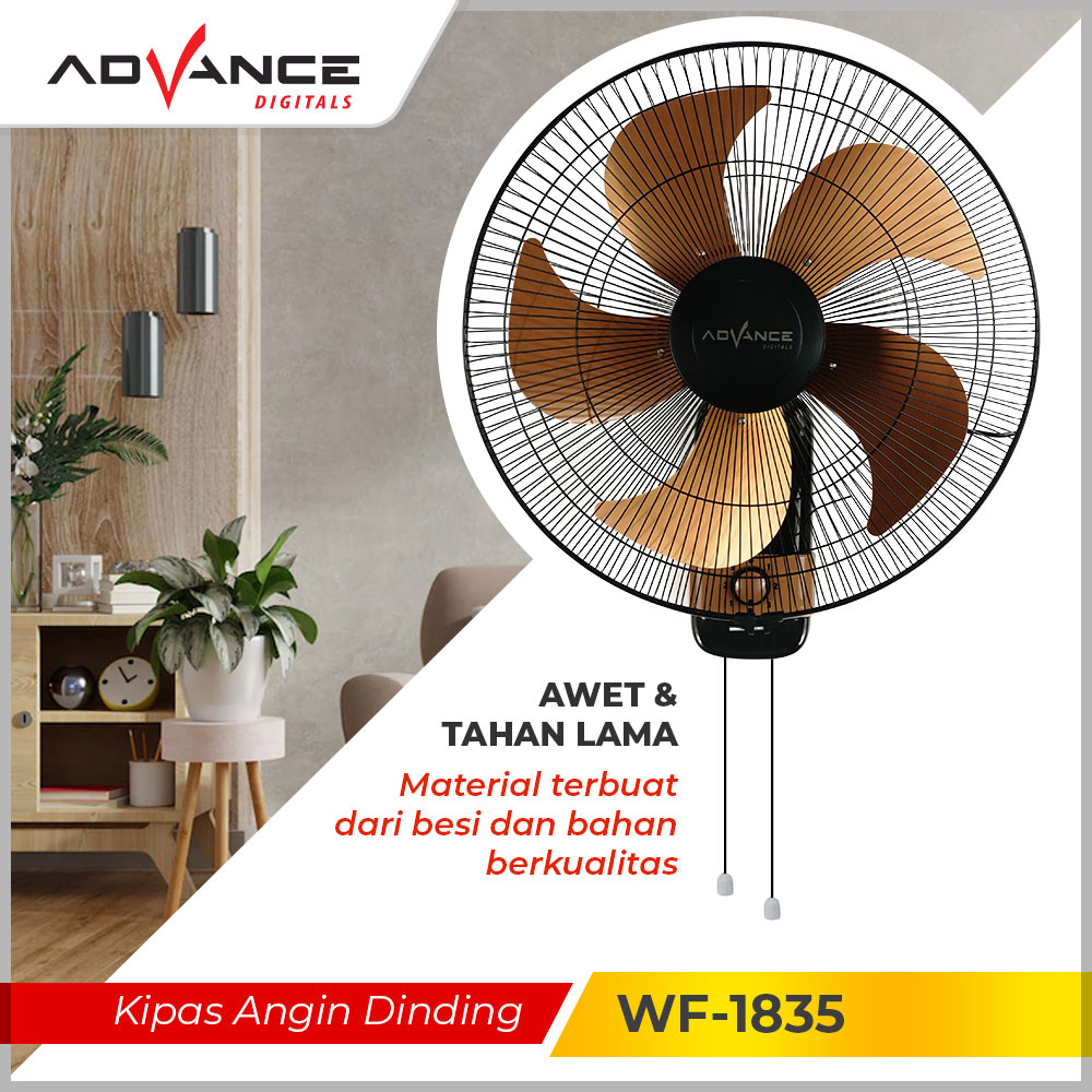 Jual Advance 18 dan 16 inci Kipas Angin dinding WF-1835 baling 5 ...
