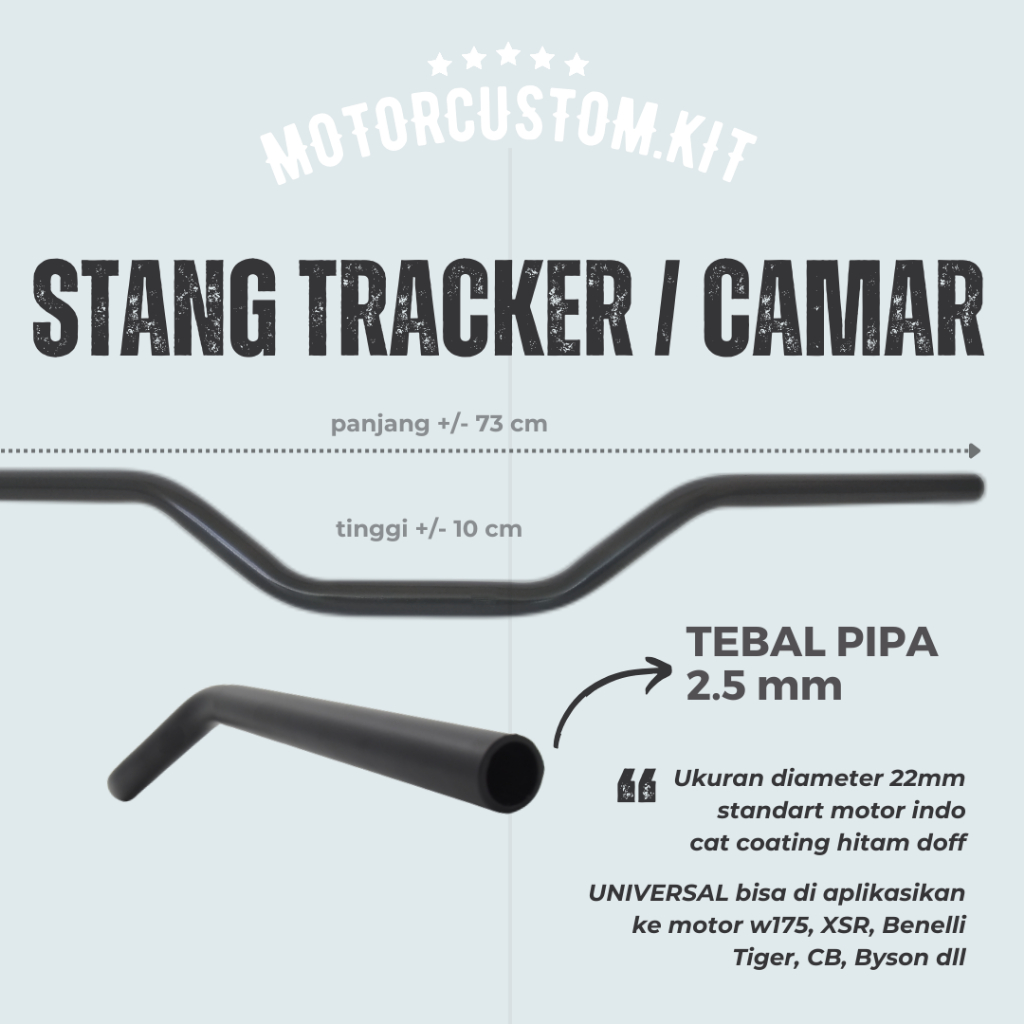 Jual Motorcustomkit - Stang Tracker Camar Deus | Stang Motor Custom ...