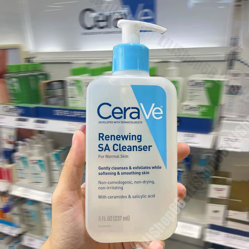 Jual CeraVe Renewing SA Cleanser 237 ml/CeraVe SA Lotion For Rough ...