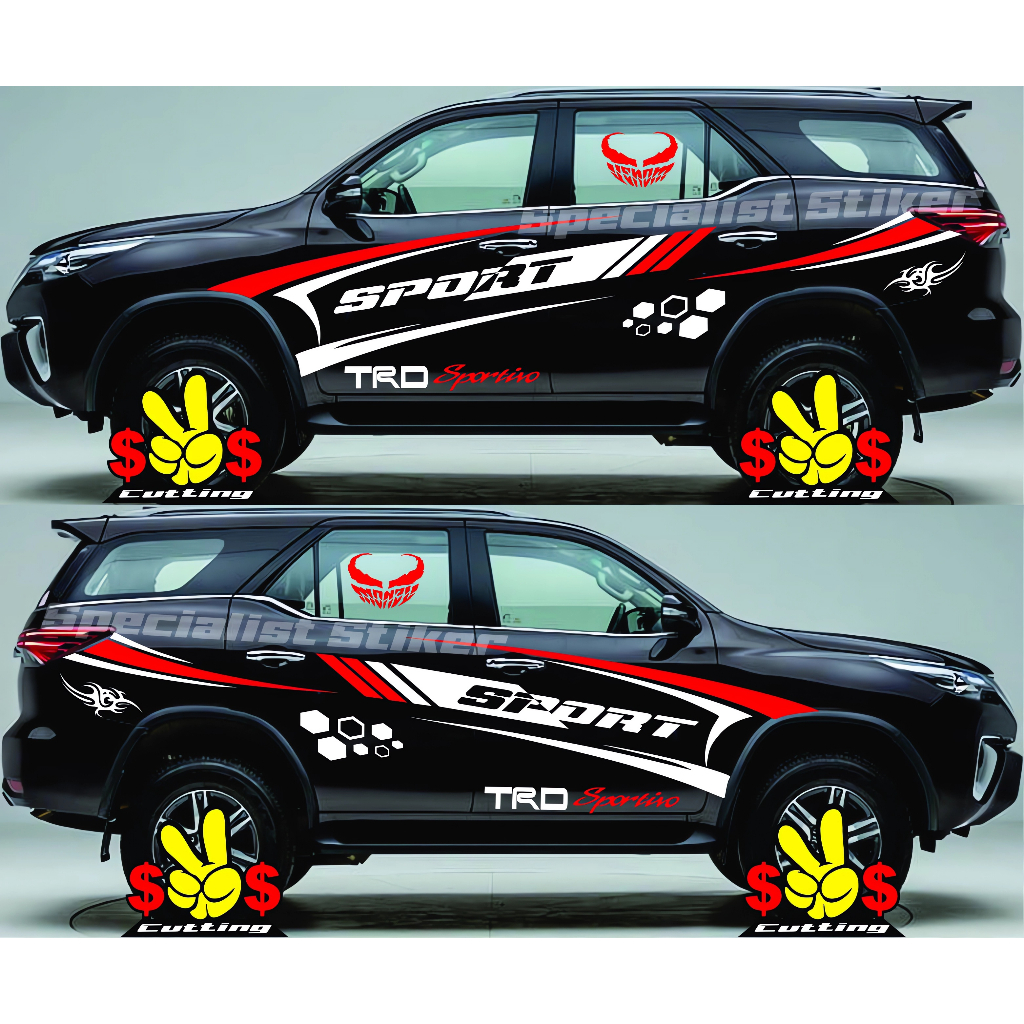 Jual Stiker Mobil Toyota Fortuner Model Venom | Shopee Indonesia