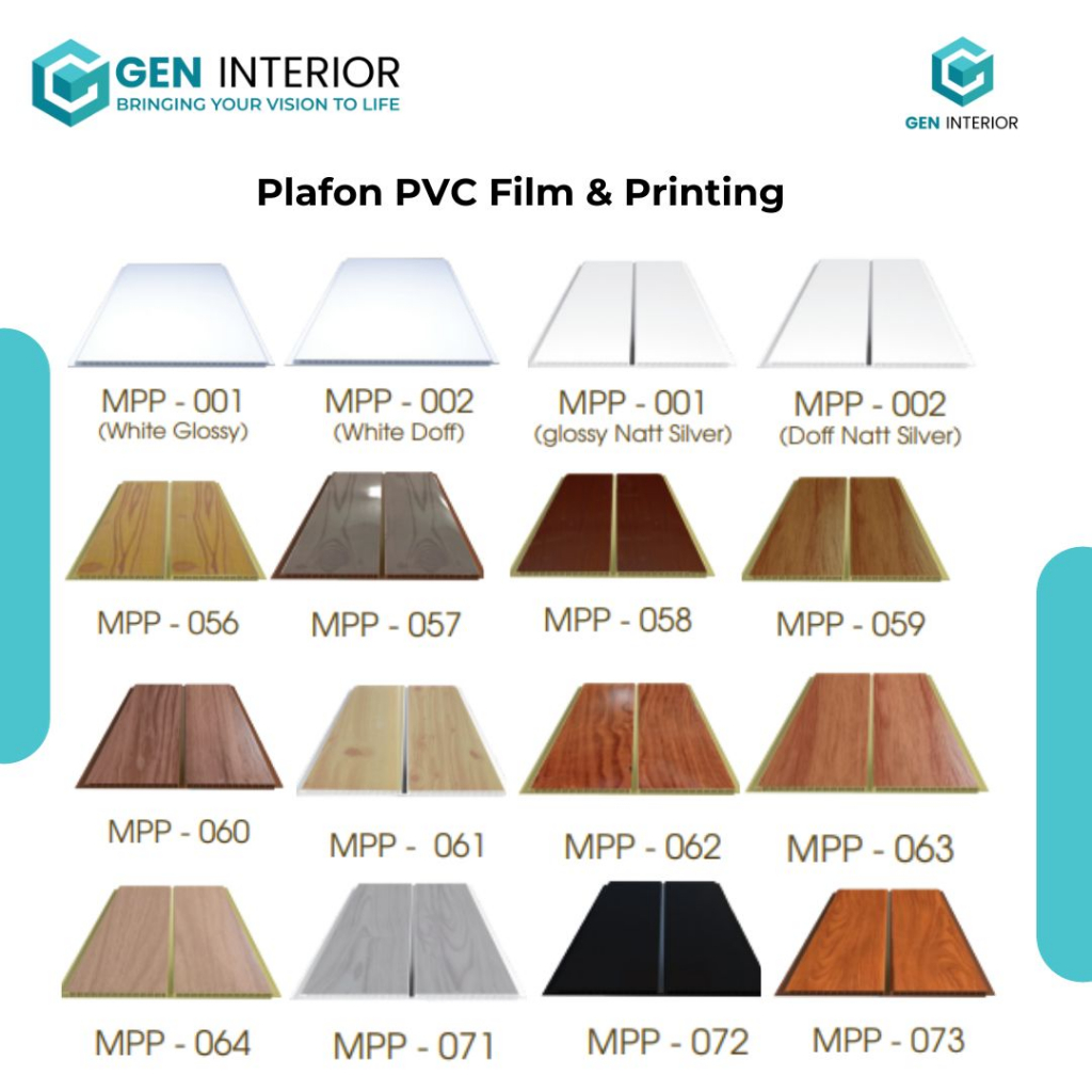 Jual Plafon PVC Film & Printing 3mx20cmx8mm | Shopee Indonesia